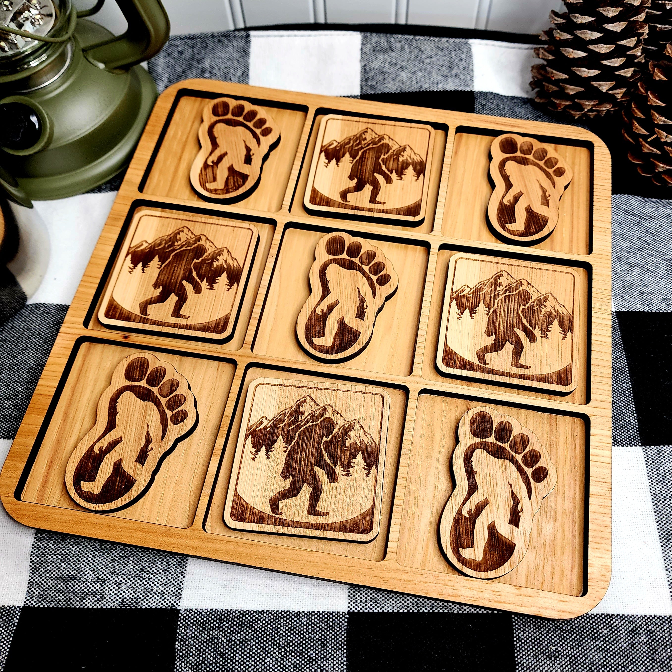 Big Foot Tic-Tac-Toe – Cherokee Grove Custom Worx