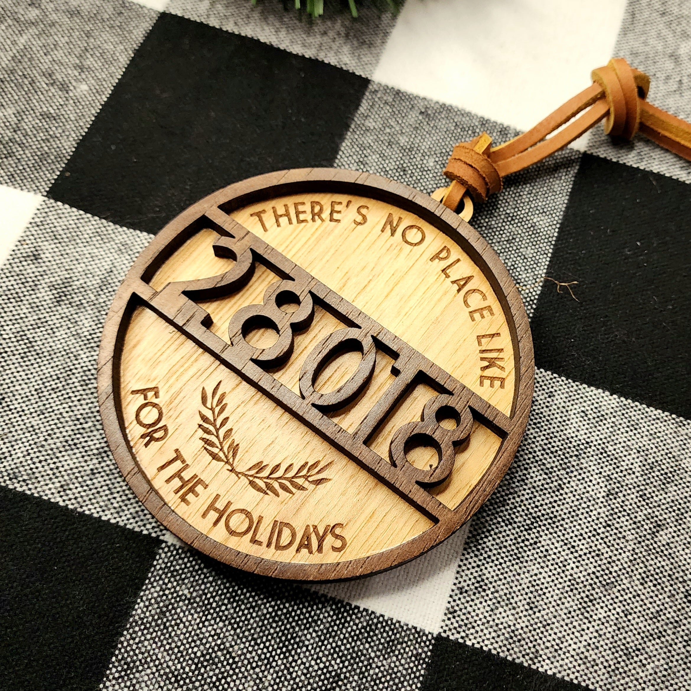 There is No Place Like Home Zip Code Ornament – Cherokee Grove Custom Worx